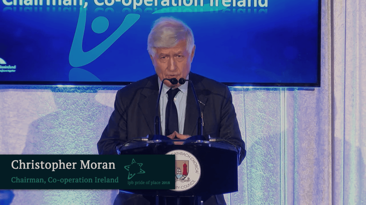 Dr. Christopher Moran at 2018 Pride of Place Awards | Christopher Moran